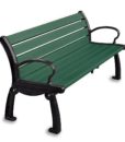 Heritage Recycled Plastic Bench - Park Warehouse