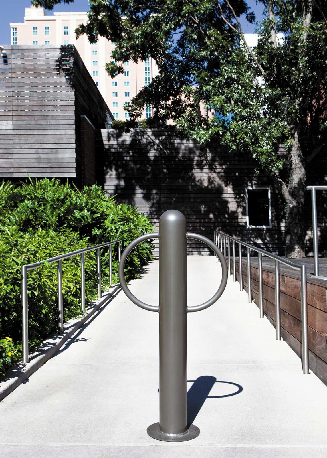 Classic Bike Bollard - 6" Round Post - Park Warehouse