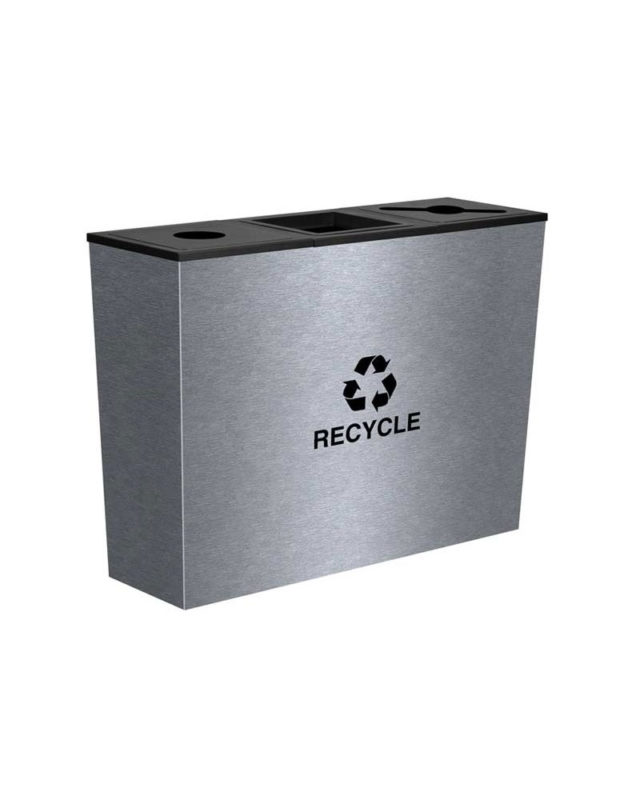 Metro Collection - Trash Receptacle - Stainless Steel - Park Warehouse