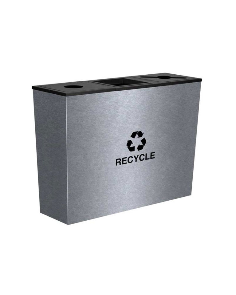 Metro Collection - Trash Receptacle - Stainless Steel - Park Warehouse