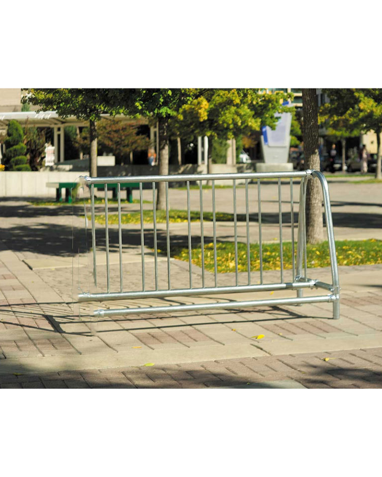 ADD-ON - Traditional Double-Sided Grid Style Bike Rack - Galvanized ...