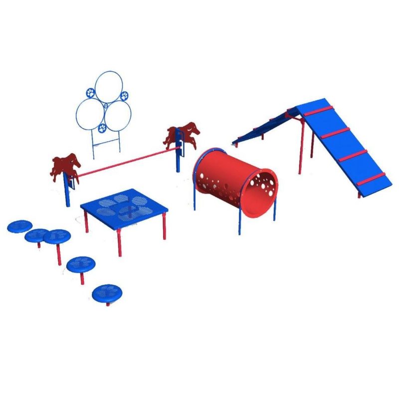 Intermediate Agility Dog Park Kit - BarkPark - ParkWarehouse.com