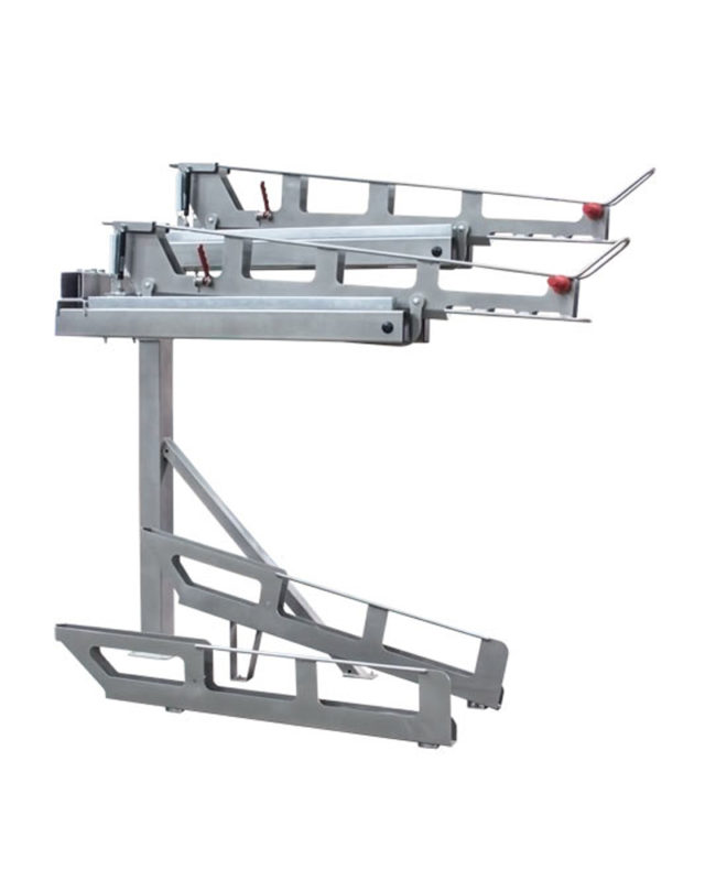 Dero Decker - 2 Tier Bike Rack System w/ Slide Down Rack - Park Warehouse