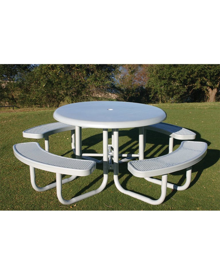 46" Round Solid Top Portable Picnic Table - ParkTastic - Park Warehouse