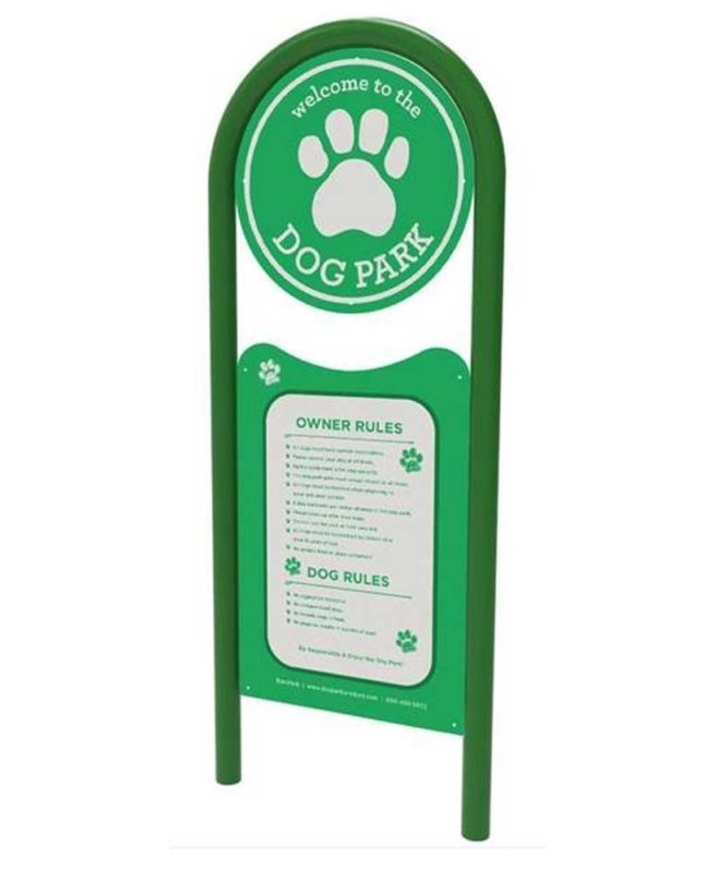 Premium Welcome Sign - BarkPark - Dog Park - Park Warehouse