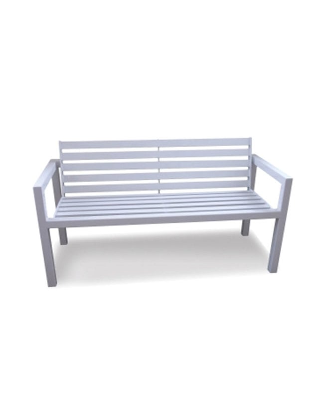 Aluminum Tube Metal Bench - 4.5ft - Park Warehouse