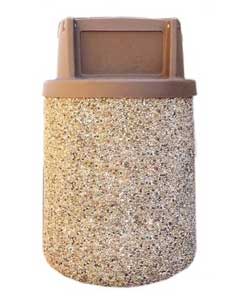Concrete Trash Receptacles - Concrete Trash Cans - Park Warehouse