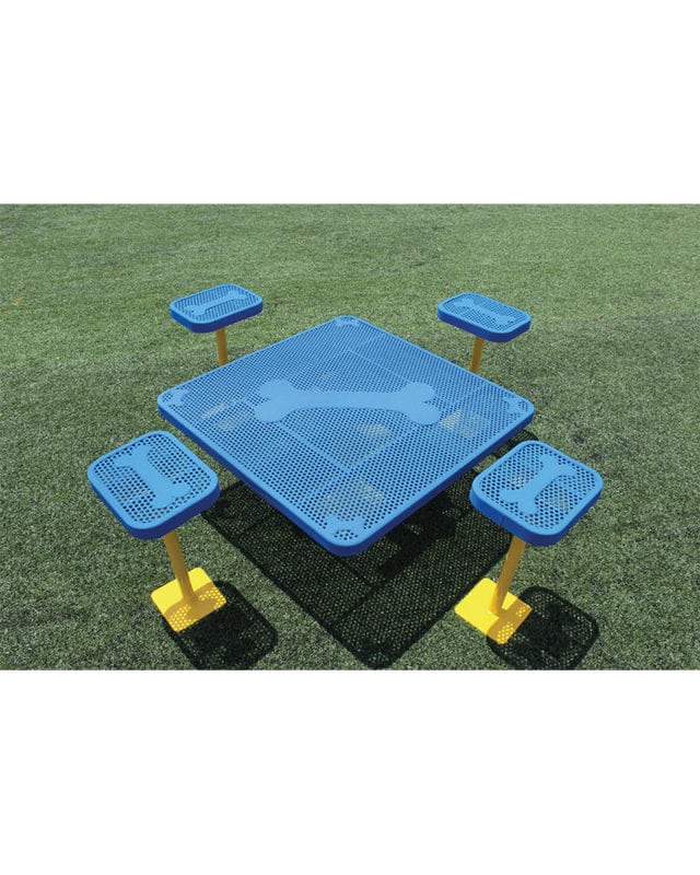 Square - Dog Grooming Table - With 4 Accessory Arms - Perforated Metal ...