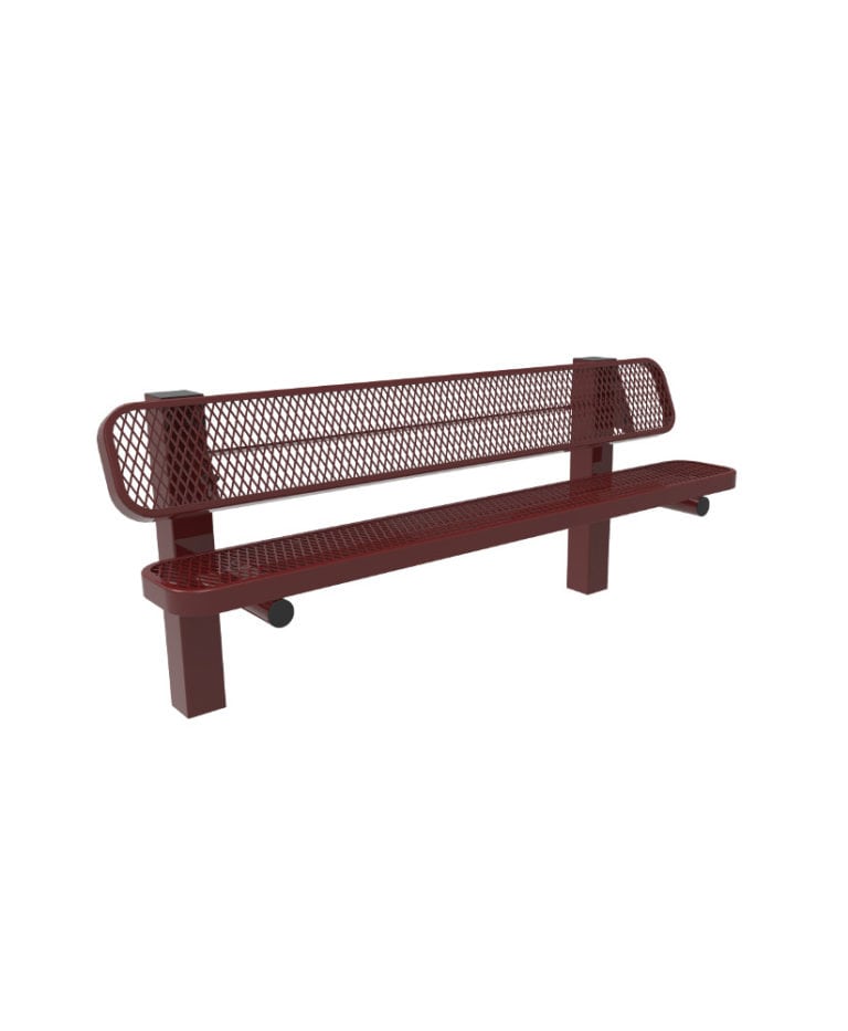Pedestal Bench With Back - ParkTastic - Park Warehouse