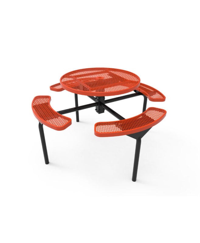 46" Nexus Round Pedestal Picnic Table - ParkTastic - Park Warehouse