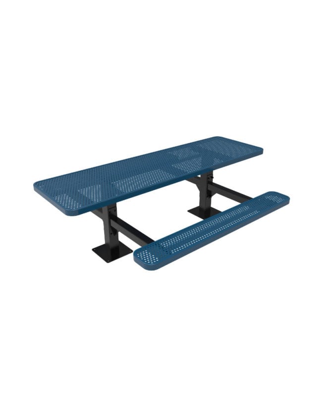 8ft Rectangular Double Pedestal Picnic Table - ParkTastic - Park Warehouse