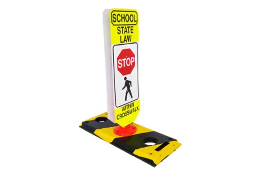 Crosswalk System - Flexible Post - School State Law - Park Warehouse