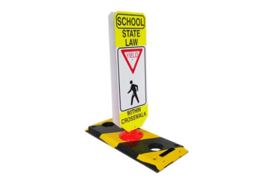 Crosswalk System - Flexible Post - School State Law - Park Warehouse