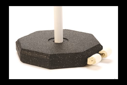 Sign Base - 30 lbs - Octagon - Portable - Molded Rubber - with U ...