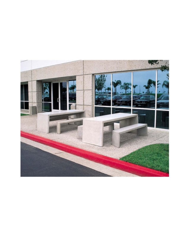 Free Standing Series - Picnic Table - 7ft - Rectangular - Concrete ...
