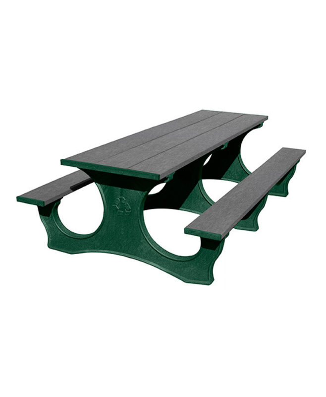 Polly Tuff Easy Access Picnic Table - Rectangular - Recycled Plastic ...