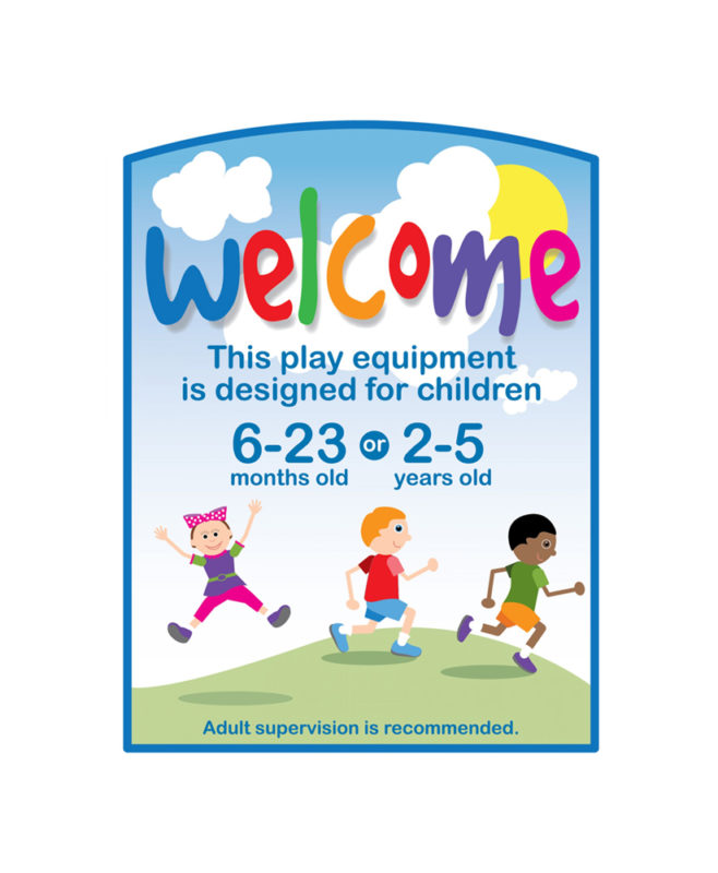 Welcome Sign - Ages 6-23 months or 2-5 Years Old - Park Warehouse