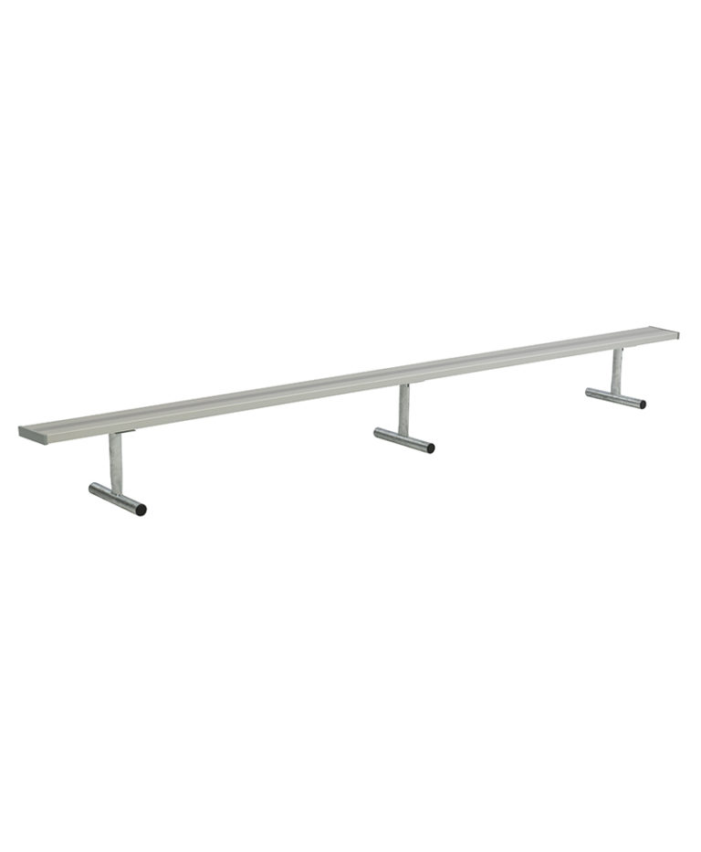 Aluminum Players Bench - Backless - With Galvanized Frame - Portable ... Aluminum Players Bench - Backless - With Galvanized Frame - Portable ...