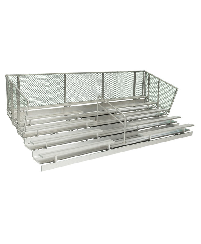 5 Row - Galvanized Steel Frame - Aluminum Bleachers - Non-Elevated ...