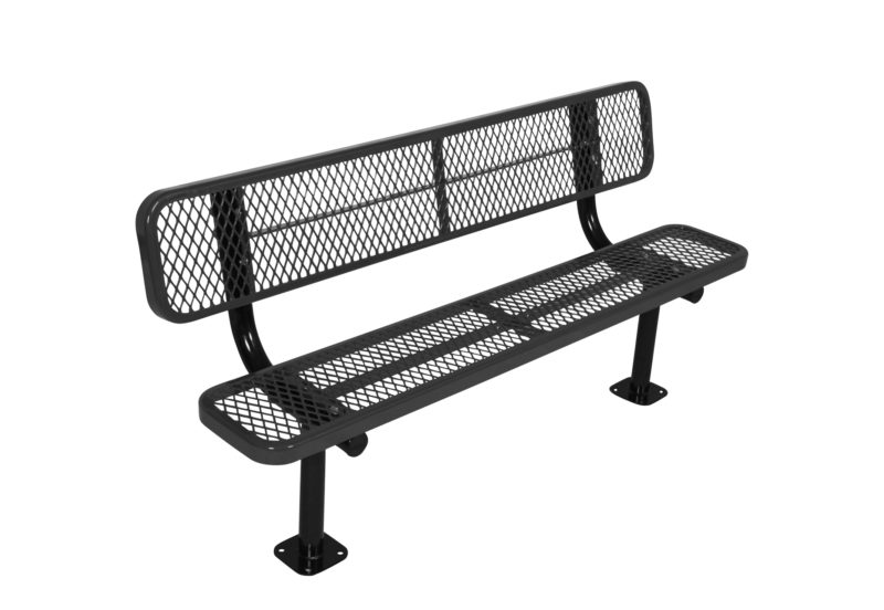 E-Series Park Bench with Back - Park Warehouse