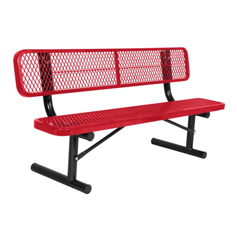E-Series Park Bench with Back - Park Warehouse