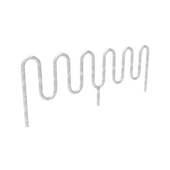 13 Bike Contemporary Loop Rack - Galvanized - Park Warehouse