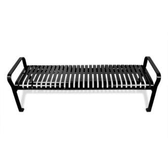6' Steel Strap Bench without Back - Park Warehouse