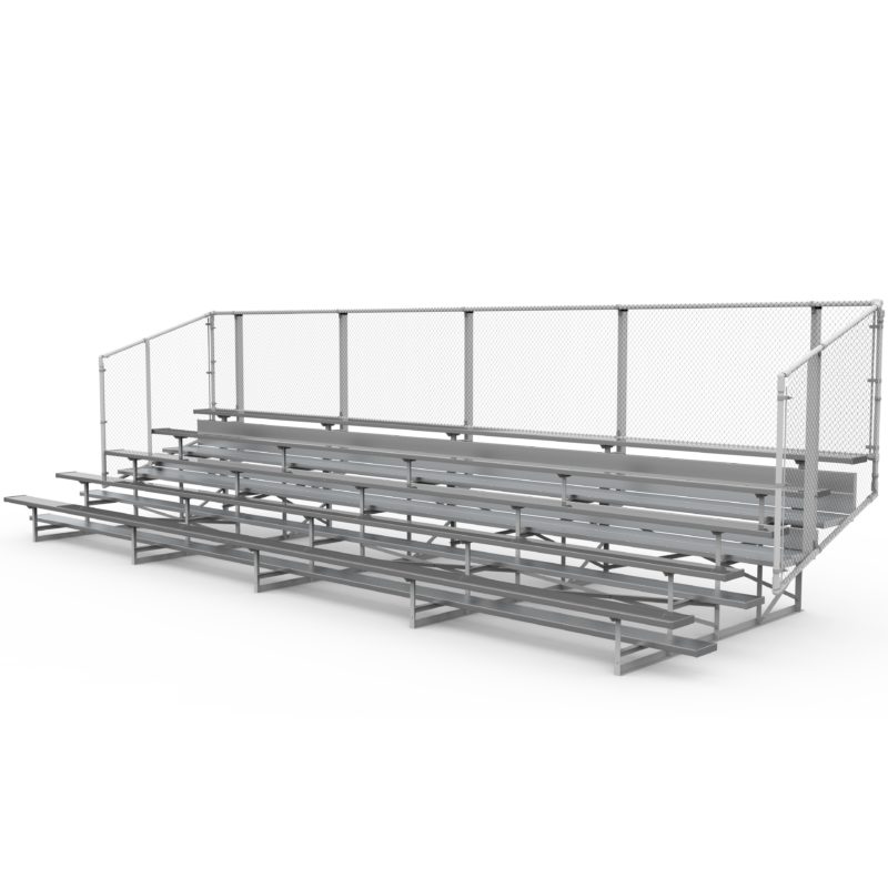 5 Row Aluminum Bleachers - Baseline Series - Park Warehouse